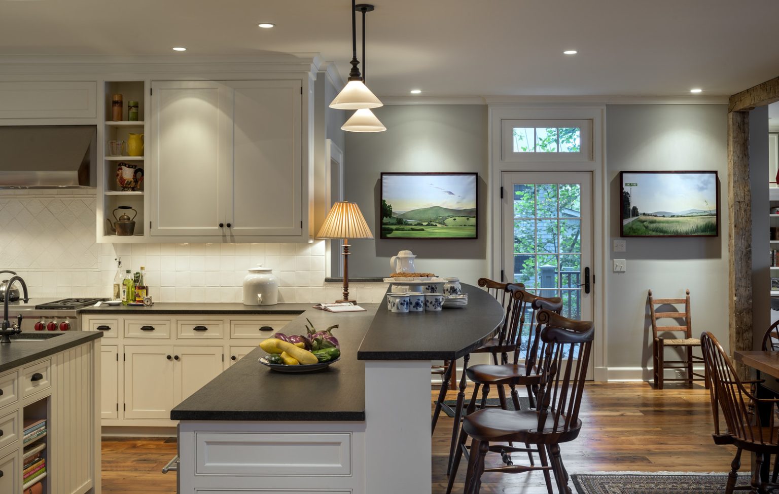 15 Simplistic White Cabinets with Black Hardware for a Sleek Look ...